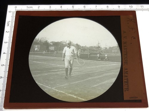 1880's KNICKERBOCKER FIELD CLUB Tennis BROOKLYN NY PHOTO Glass Slide ...