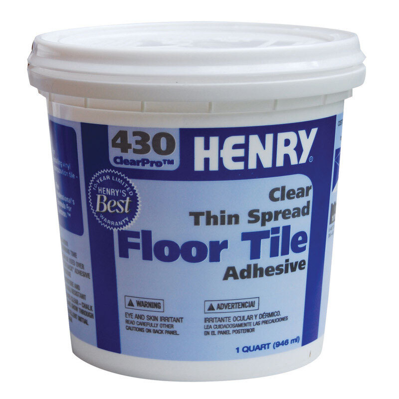 Henry 430 ClearPro Floor Tile Adhesive 1 qt | eBay