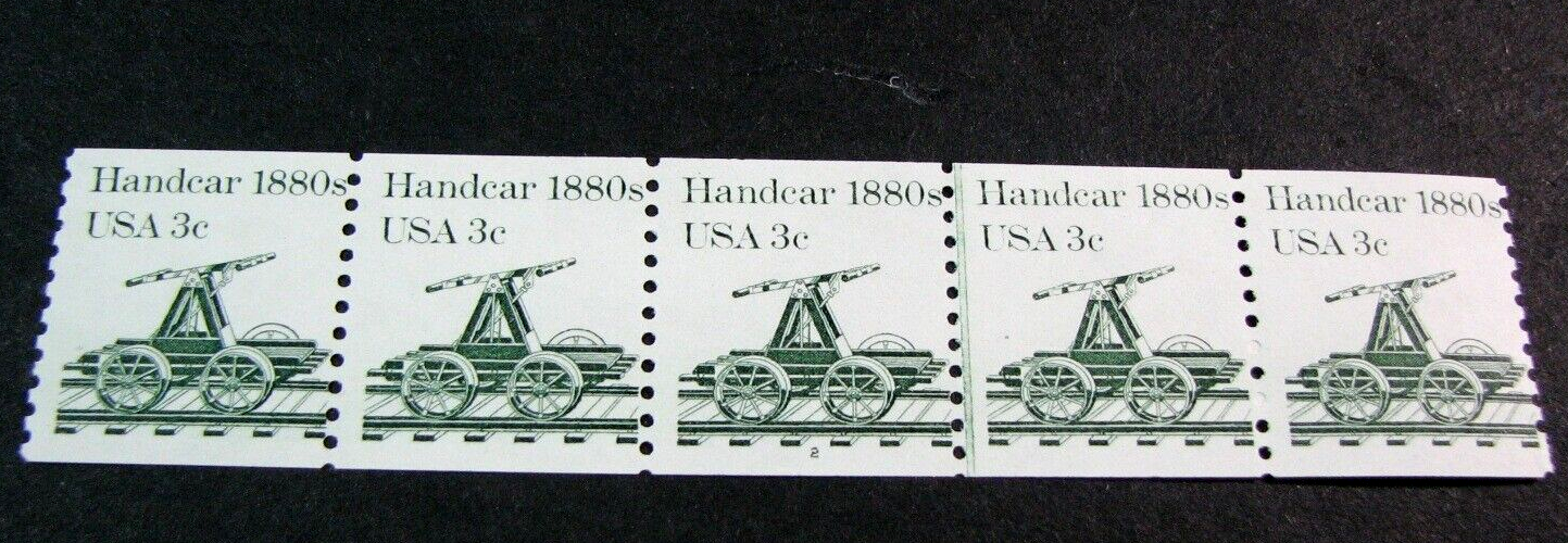 US PNC Stamp Scott# 1898 Handcar 1983 MNH P# 2 Stock Picture H292 | eBay
