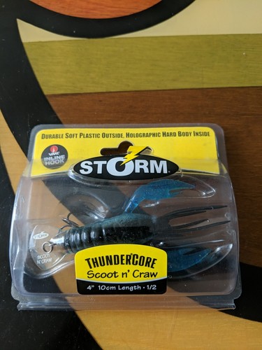 Storm Discontinued Thundercore Scoot n' Craw 4" Crayfish Moltin Blue ...