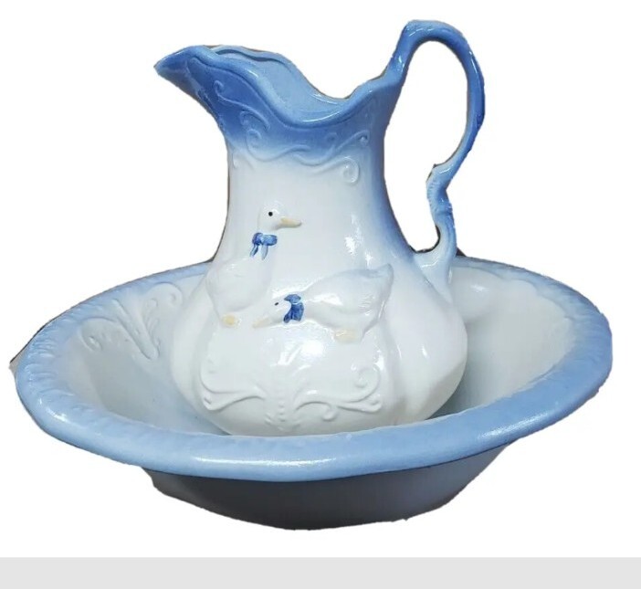 Old Pitcher And Bowl Sets Vintage Marriage Bowl And Pitcher Washstand