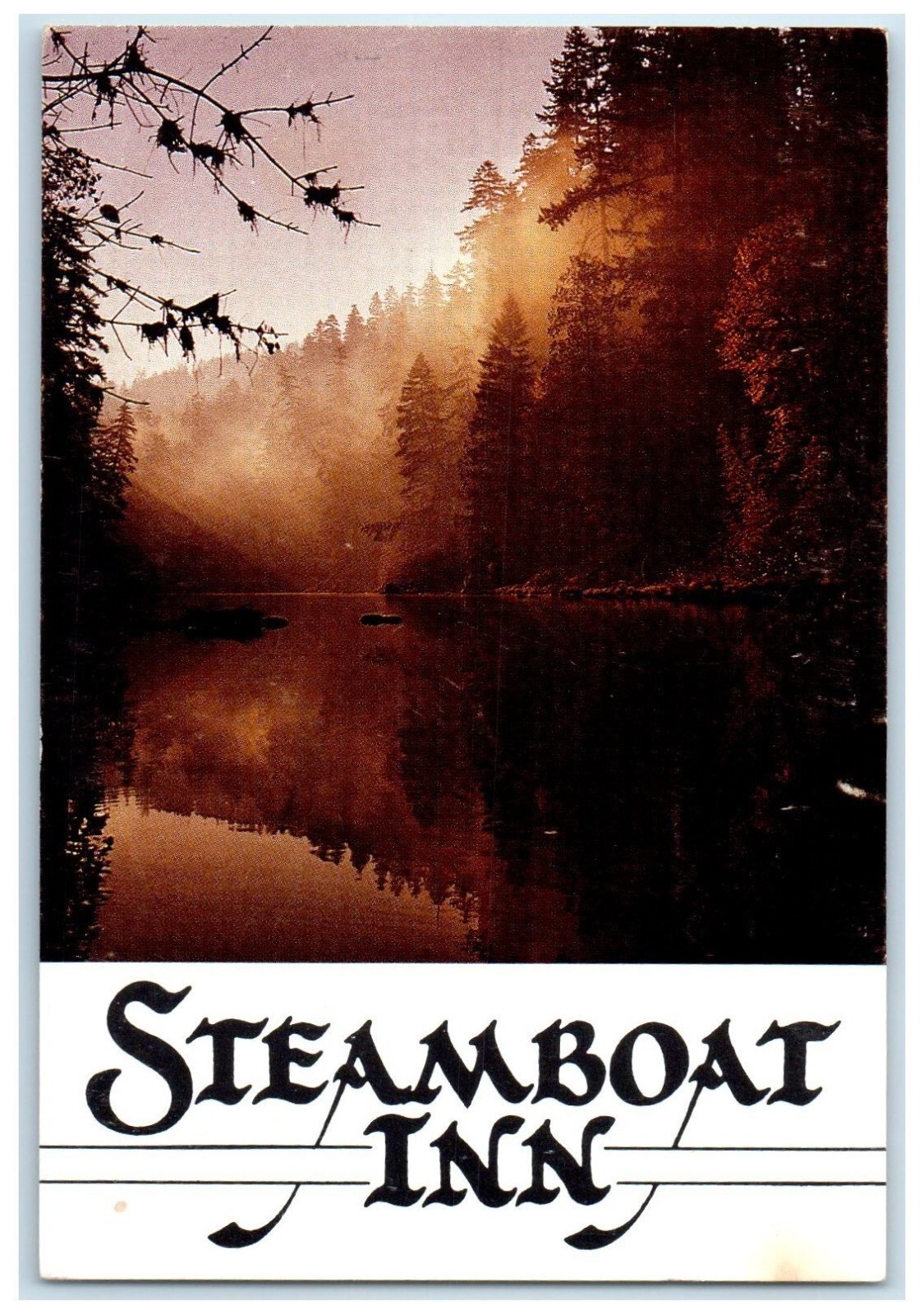 c1960 Scenic View Steamboat Inn Lake River Roseburg Oregon OR Unposted ...