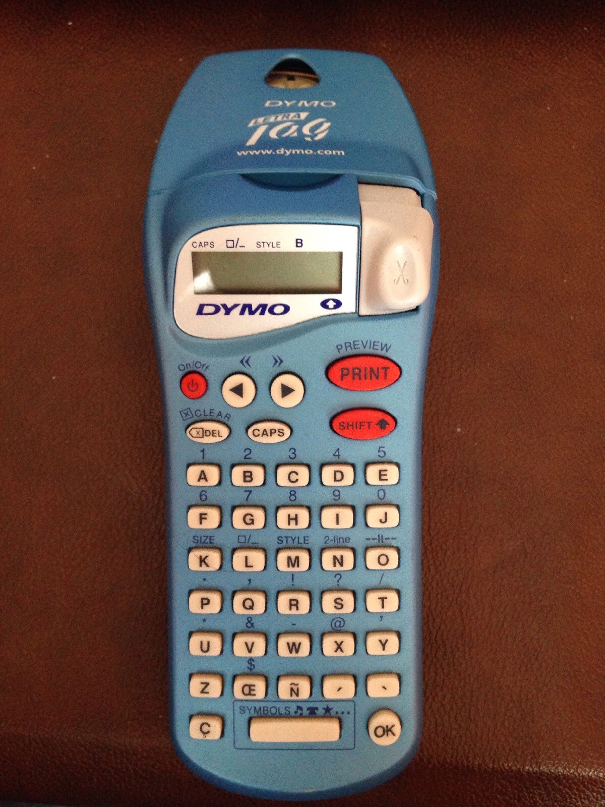 037 Dymo LetraTag Personal Label Maker Handheld Light Blue ESSELTE | eBay