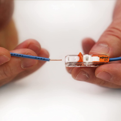 WAGO Lever-Nuts Inline Splicing Connector for Solid and Stranded ...
