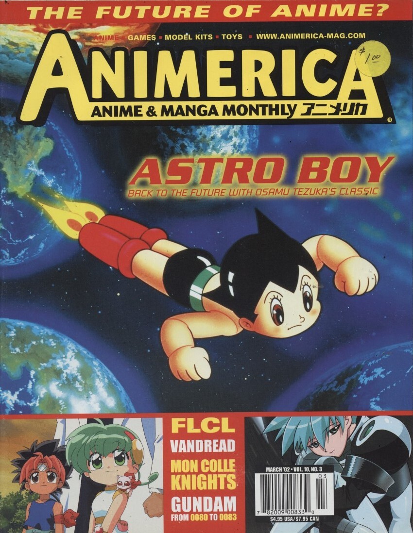ANIMERICA Magazine; 10:3, Mar '02; Astro Boy, FLCL, Gundam | eBay