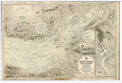 1900-Now - Vintage British Admiralty Chart Map England