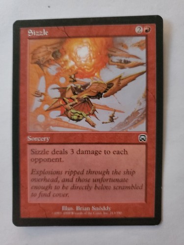 MTG Magic The Gathering Card Sizzle Sorcery Red Mercadian Masques 1999 ...