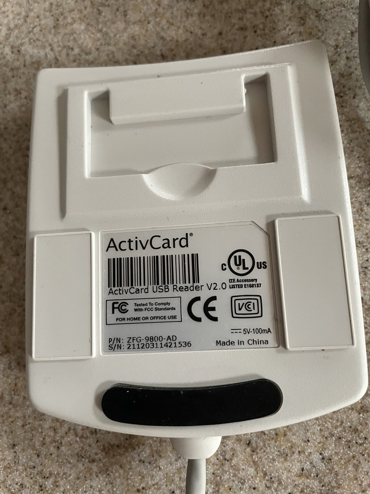 ActivCard USB Reader V2.0 Smart Card Reader CAC | eBay
