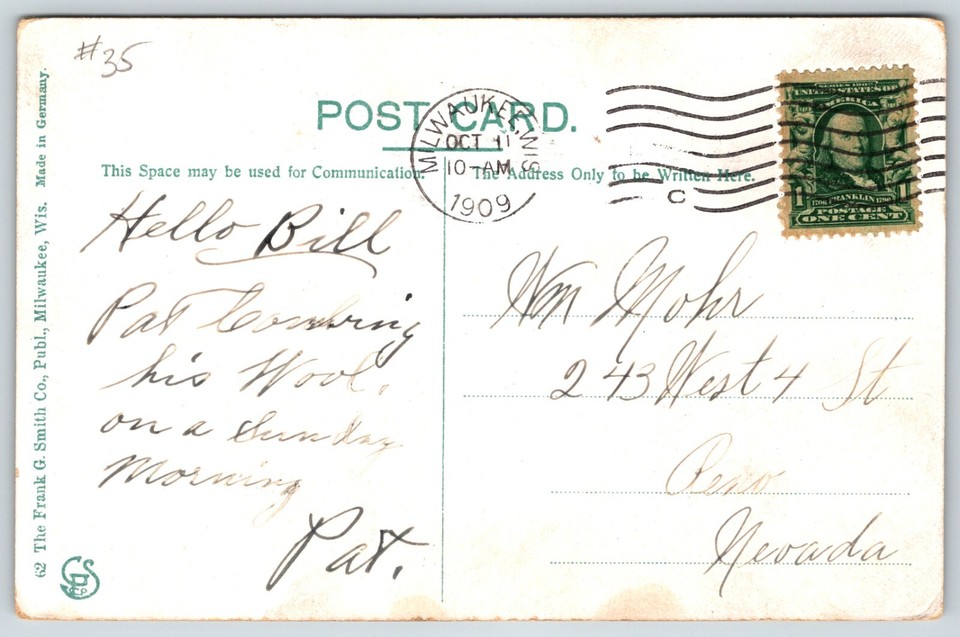 Postcard Buffalo, Washington Park Zoo And Park Scene Milwaukee WI ...