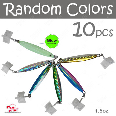 10pcs 2.8oz Colt Sniper jigs 80g Vertical jig 3561D-DT MUSTAD Hook ...