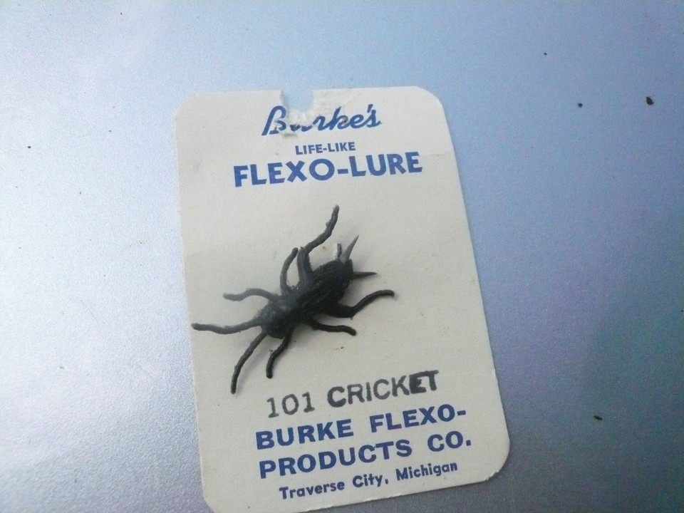 11 VINTAGE FLY LURES BURKE 1960S TRAVERSE CITY,CRAYFISH,GRUB ,MAYFLY ...