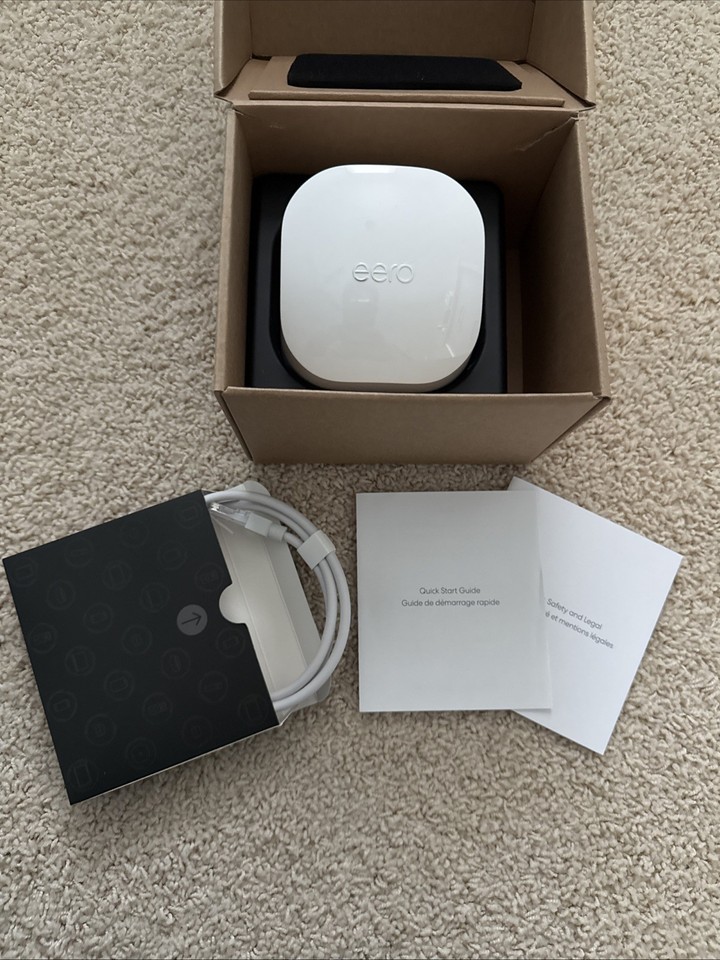 eero 6 Wifi Mesh Router Access Point - EER-N010001 NIB with cables MESH ...
