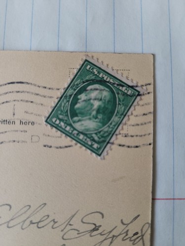 Rare 1 Cent Green Benjamin Franklin Postage Stamp NR Early 1900s on ...