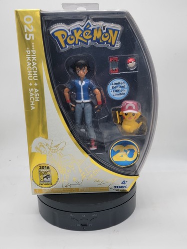 Pikachu and Ash SDCC Comic Con Pokemon Action Figure 20th Anniversary ...