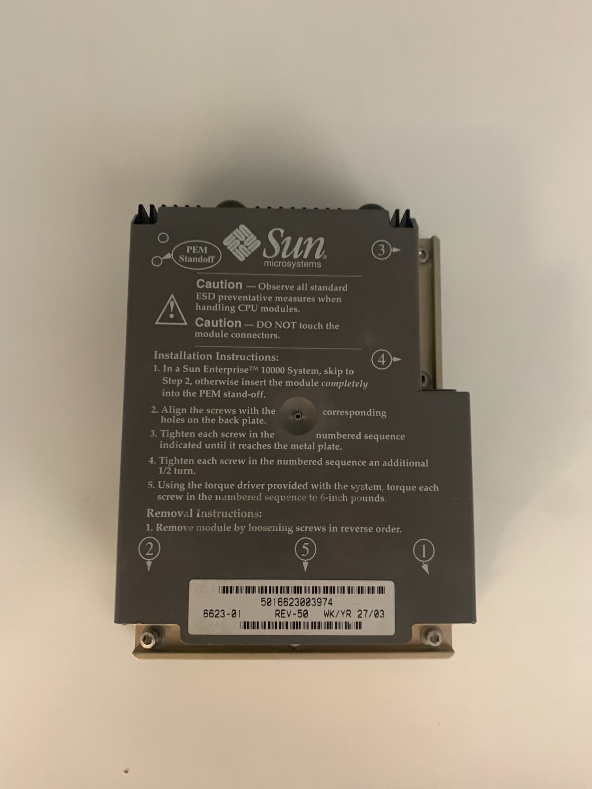Sun X2590A 464MHz UltraSPARC II Module 501-6623 | eBay
