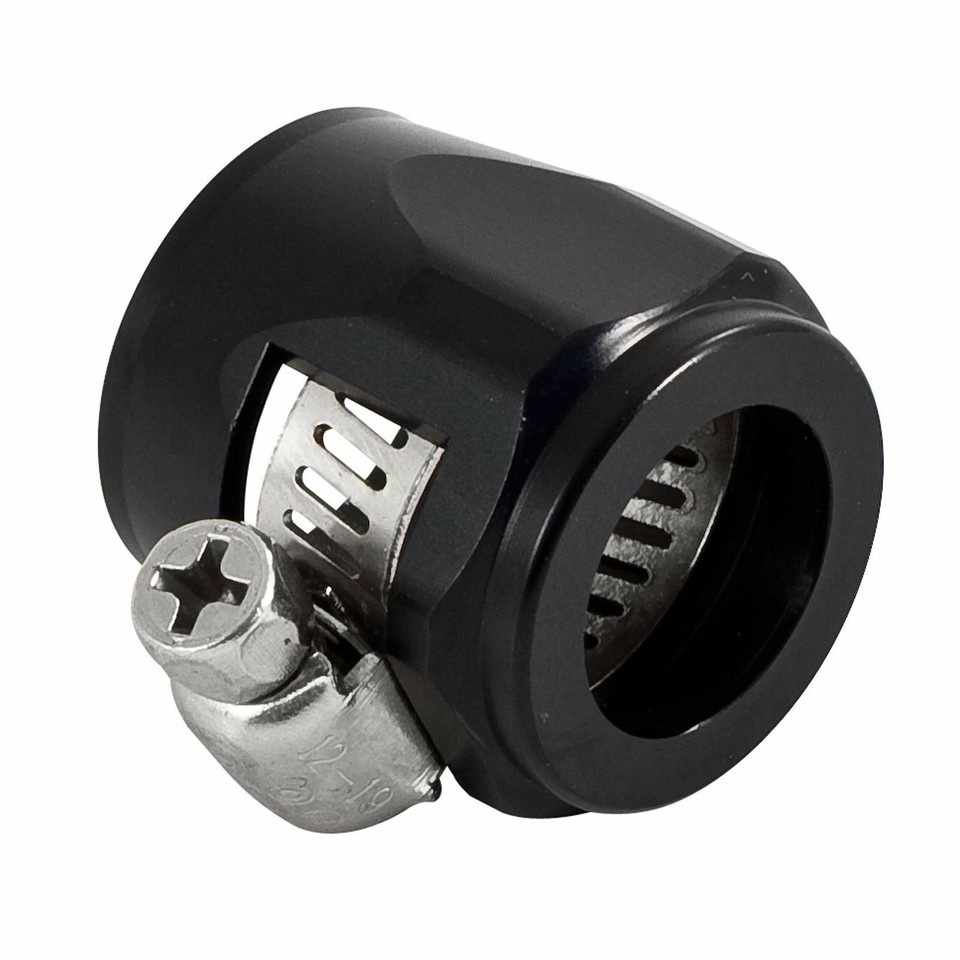 4X 8AN Hose Finisher Clamp Oil/Fuel Line/Hose Pipe Clamp Hex Hose Clamp ...