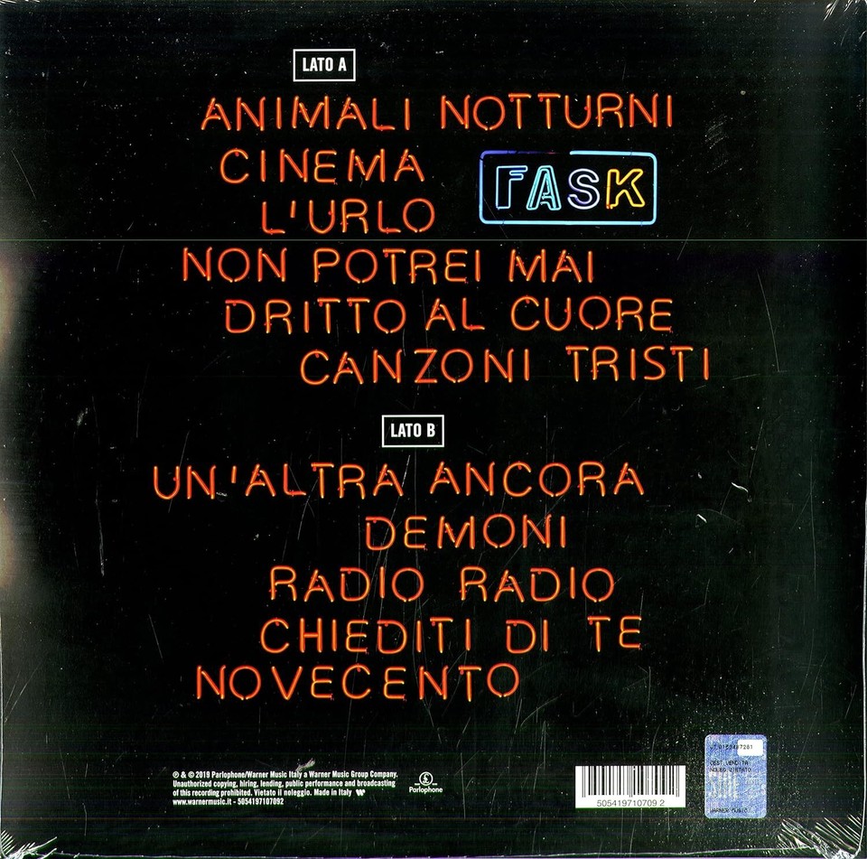 Fast Animals & Slow Kids Animali Notturni (Vinyl) (UK IMPORT ...