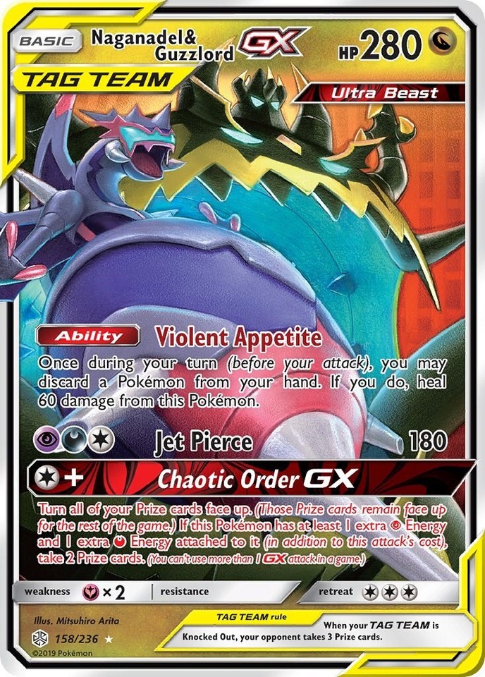 Naganadel & Guzzlord GX 158/236 Sm-Cosmic Eclipse for sale | eBay