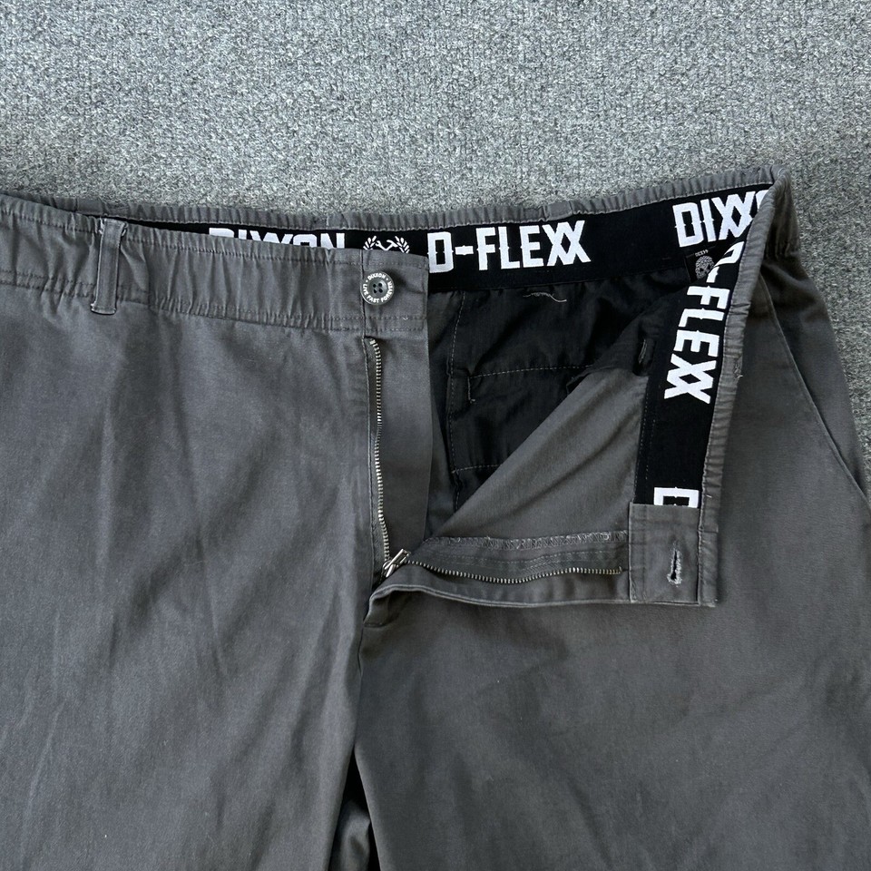 Dixxon Flannel Pants Men 44 x 30 DFlexx Grey Active Chino Straight Stretch P11 | eBay