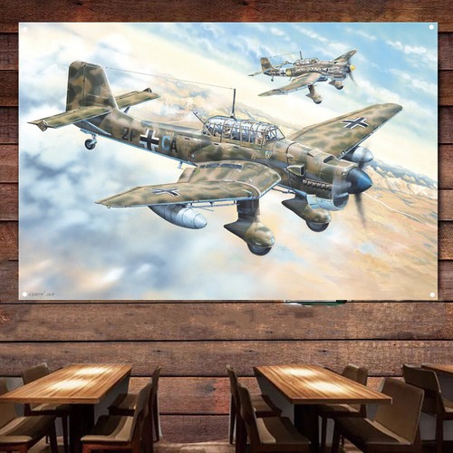 Ju 87R Stuka Bomber Fighter Wall Decor Poster WW II German Air Force ...