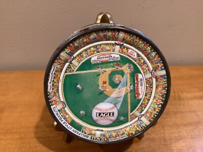 Vintage Baseball Tin Eagle Nuts Ballpark Style Peanuts Busch St Louis 7 ...