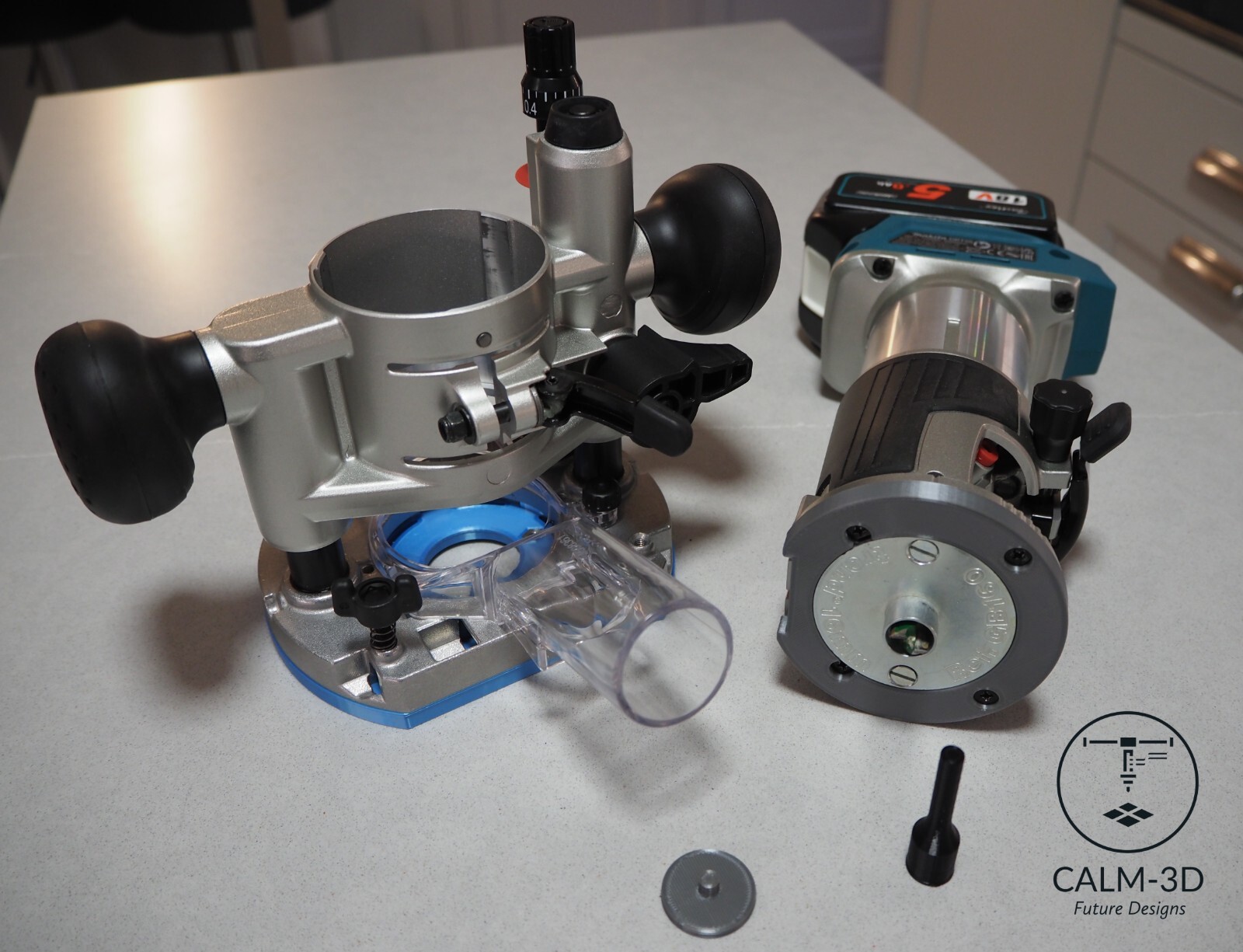 Makita DRT50 or RT0700C Compatible Plunge & Trim Bases Kit + Screws ...