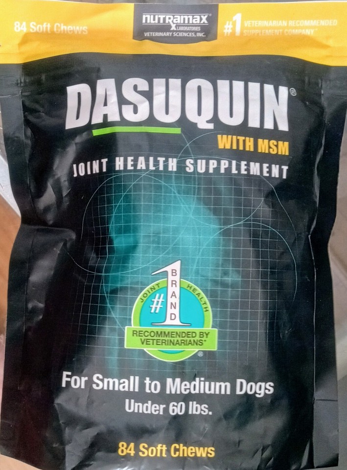 2 DASUQUIN JOINT HEALTH WITH MSM SUPPLEMENT SMALL DOGS UNDER 60LB 84 X2 ...