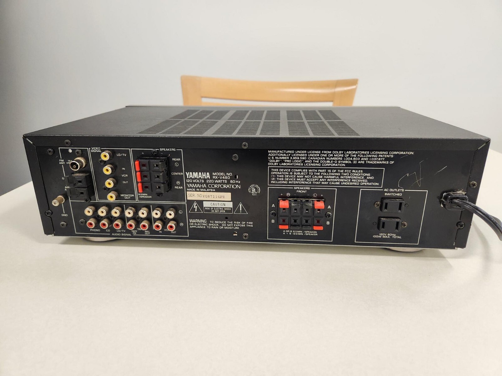 Yamaha Natural Sound Stereo Receiver RX-V480 | eBay
