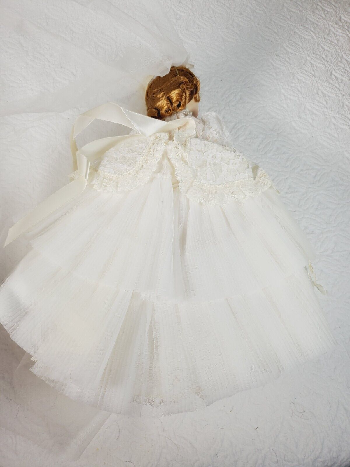 VTG NEW 17" Madame Alexander #1685 Elise Bride Doll Red Hair/ Blue Eyes ...