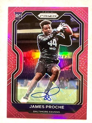 James Proche 2020 Prizm Pink Prizm RC Auto #382 SP NM or better | eBay