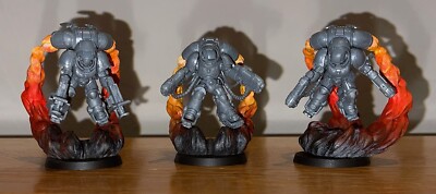 Smoke Trail Stands Base compatible w/ Primaris Inceptor marines ...