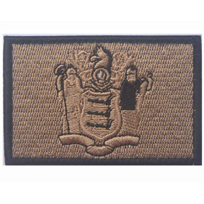 USA New jersey FLAG NJ STATE FLAG U.S. ARMY TACTICAL HOOK LOOP PATCH ...
