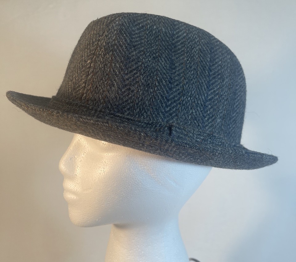 Dorfman Pacific Stockton Trilby Wool Blend Tweed Fedora Hat Gray Adult ...