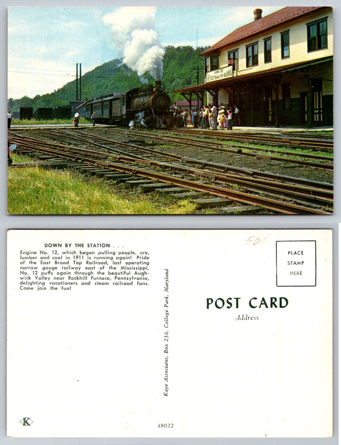 East Broad Top Railroad Steam Engine No. 12 Rockhill Furnace PA ...
