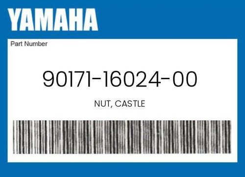 Yamaha Genuine Nut, Castle - 90171-16024-00 | eBay