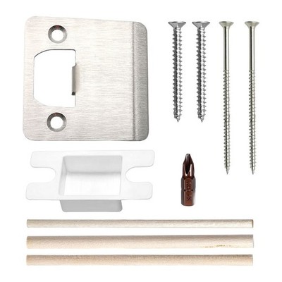 Extra Wide Lip Door Strike Plate Heavy Duty Version With Mounting ...