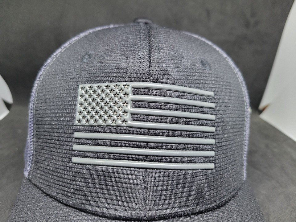 Runs Deep Tactical USA Adjustable Trucker Hat American Flag Black ...