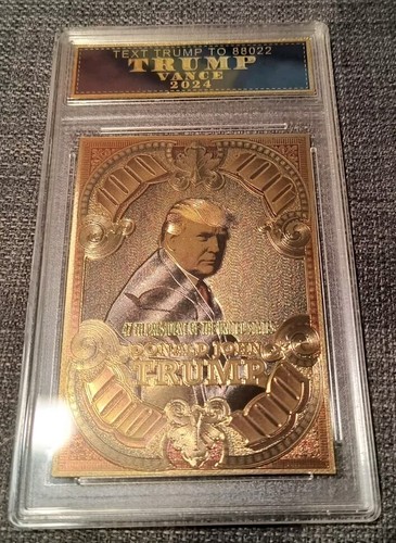 DONALD TRUMP 2024 Save America GOLD Style Card - Graded GEM-MINT 10 | eBay
