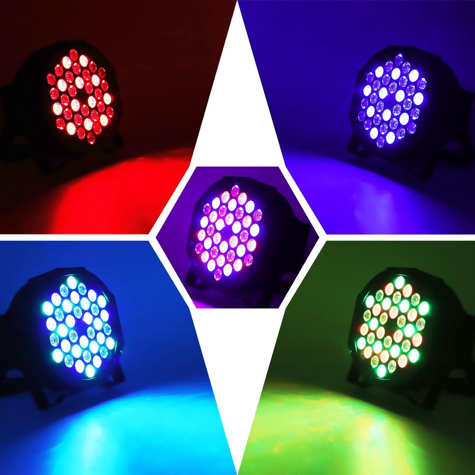 36 LED RGB Stage Lighting PAR Light DMX Beam Party DJ Disco Lights | eBay