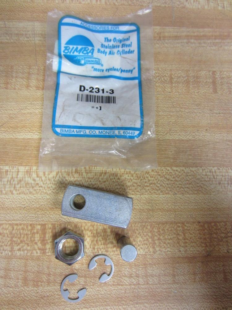Bimba D-231-3 Cylinder Rod End Clevis Kit Steel NOS for sale online | eBay