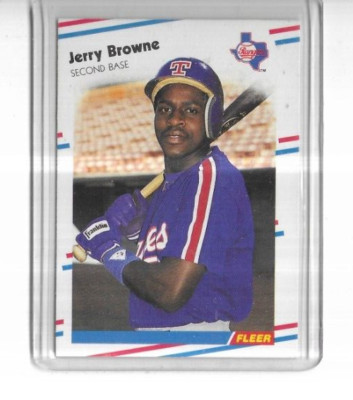 1988 Fleer #462 Jerry Browne Texas Rangers | eBay