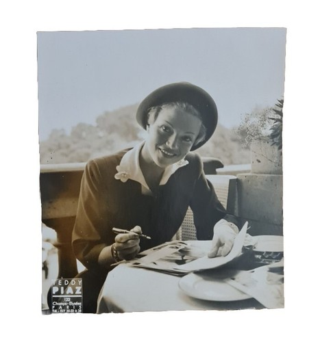 PHOTOGRAPHIE ARGENTIQUE STUDIO PIAZ PARIS . ANNABELLA . 13X12 . ACTRICE ...