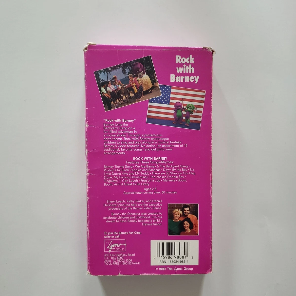 Barney And The Backyard Gang Rock With Barney Vhs