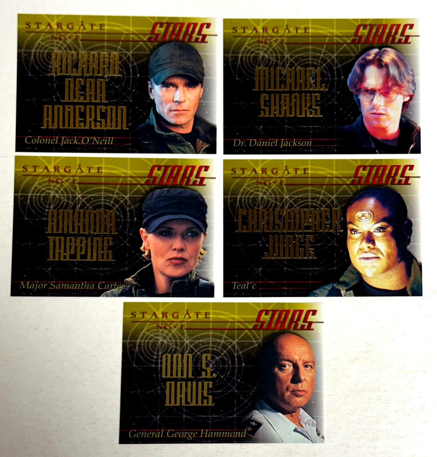 2001 Stargate SG-1 Complete Card Set Premiere Ed. Stargate Stars S1-S5 ...