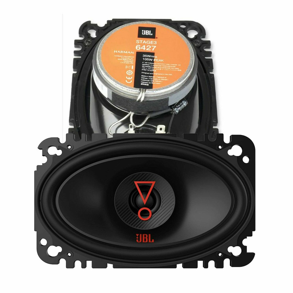 JBL Stage 3 6427 4x6" 2-Way Coaxial Speakers 4" x 6" Plate 6427AM 105 ...
