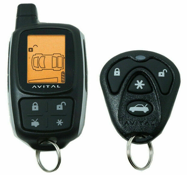 Avital 3305L 2-Way LCD Keyless Entry Vehicle Security System + 2 Remote ...