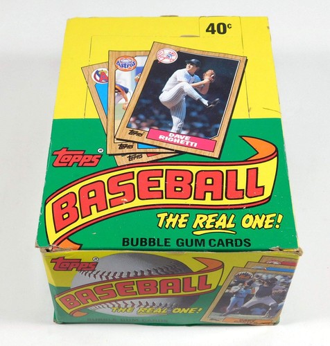 1987 Baseball Wax Pack Trading Card Box (36 Packs) Possible Rookie ...