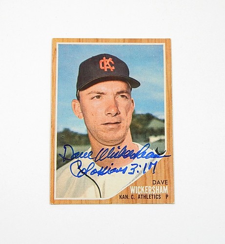 1962 Topps Dave Wickersham #517 Signed Card Auto Autograph | eBay