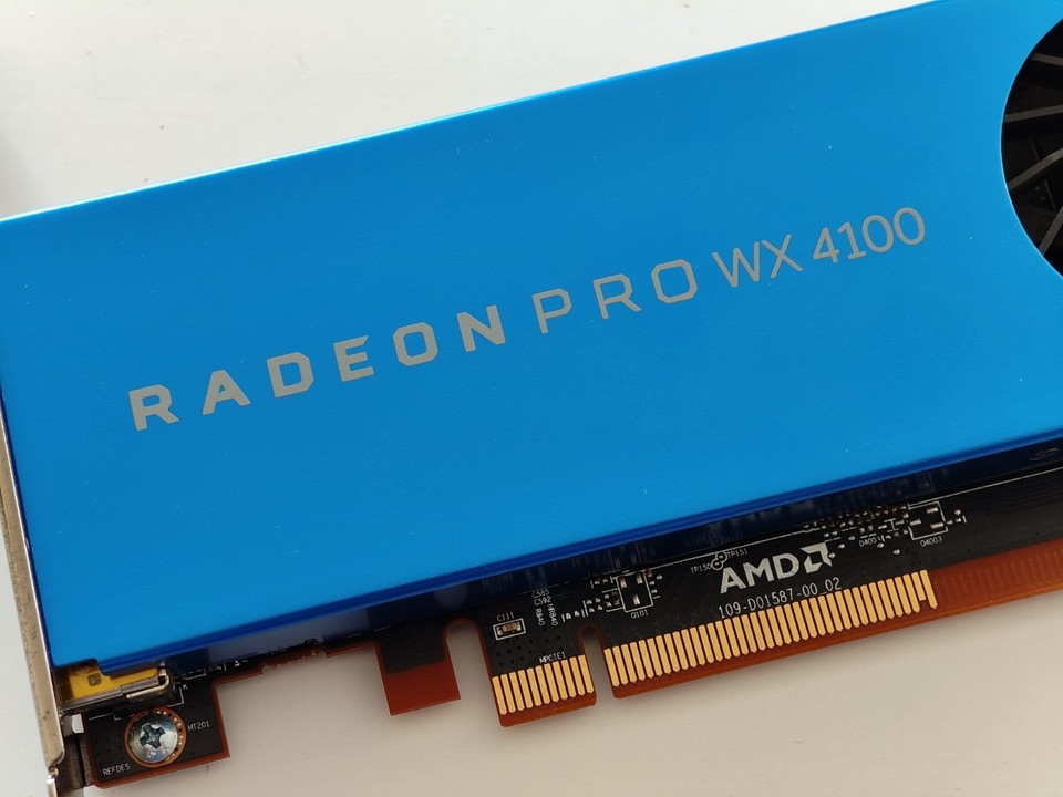 AMD Radeon Pro WX 4100 | 4GB GDDR5 | 4 x Mini DP | Graphics Card Low ...