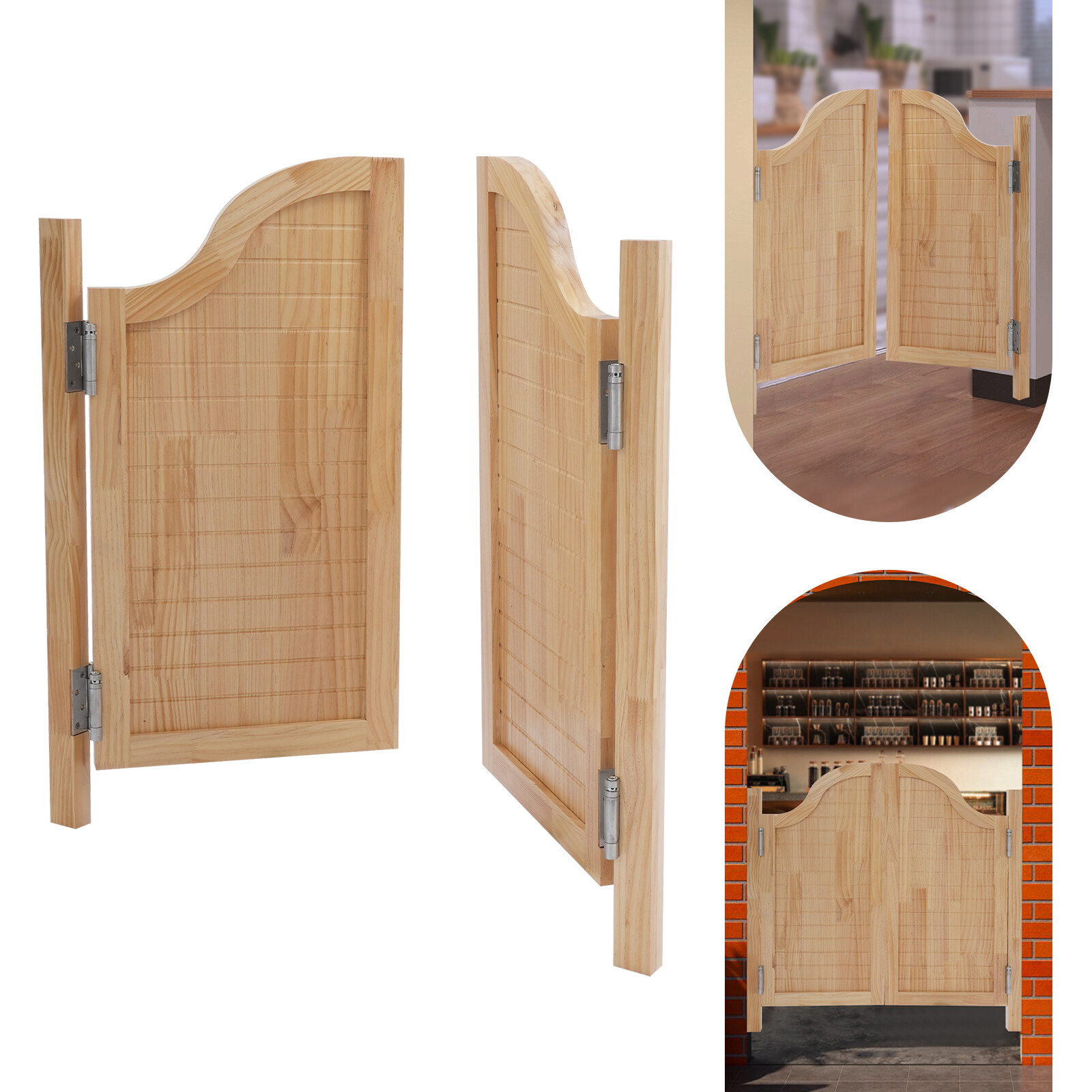 Partition Door, Swing Solid Wood Door,Partition Door for Shop Entrance ...